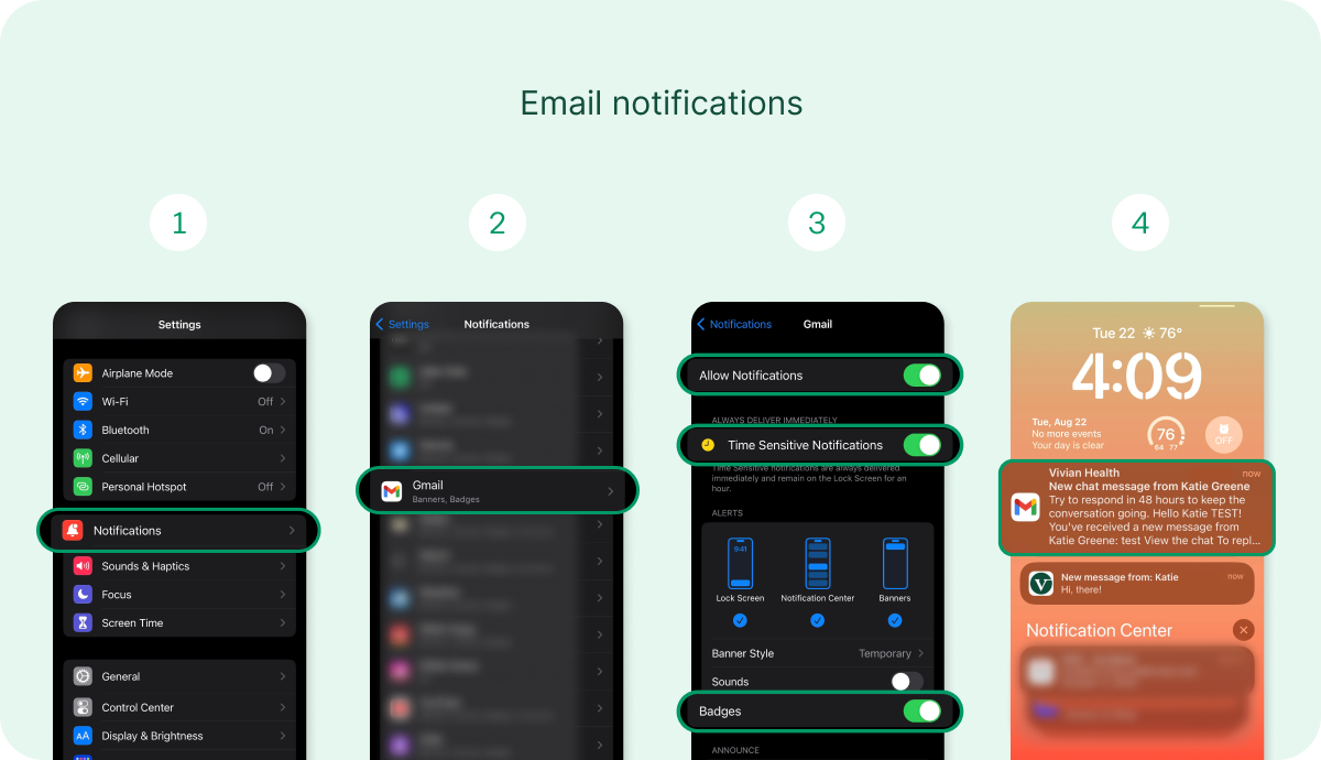 Set up your workflow to get instant notifications – Vivian Health